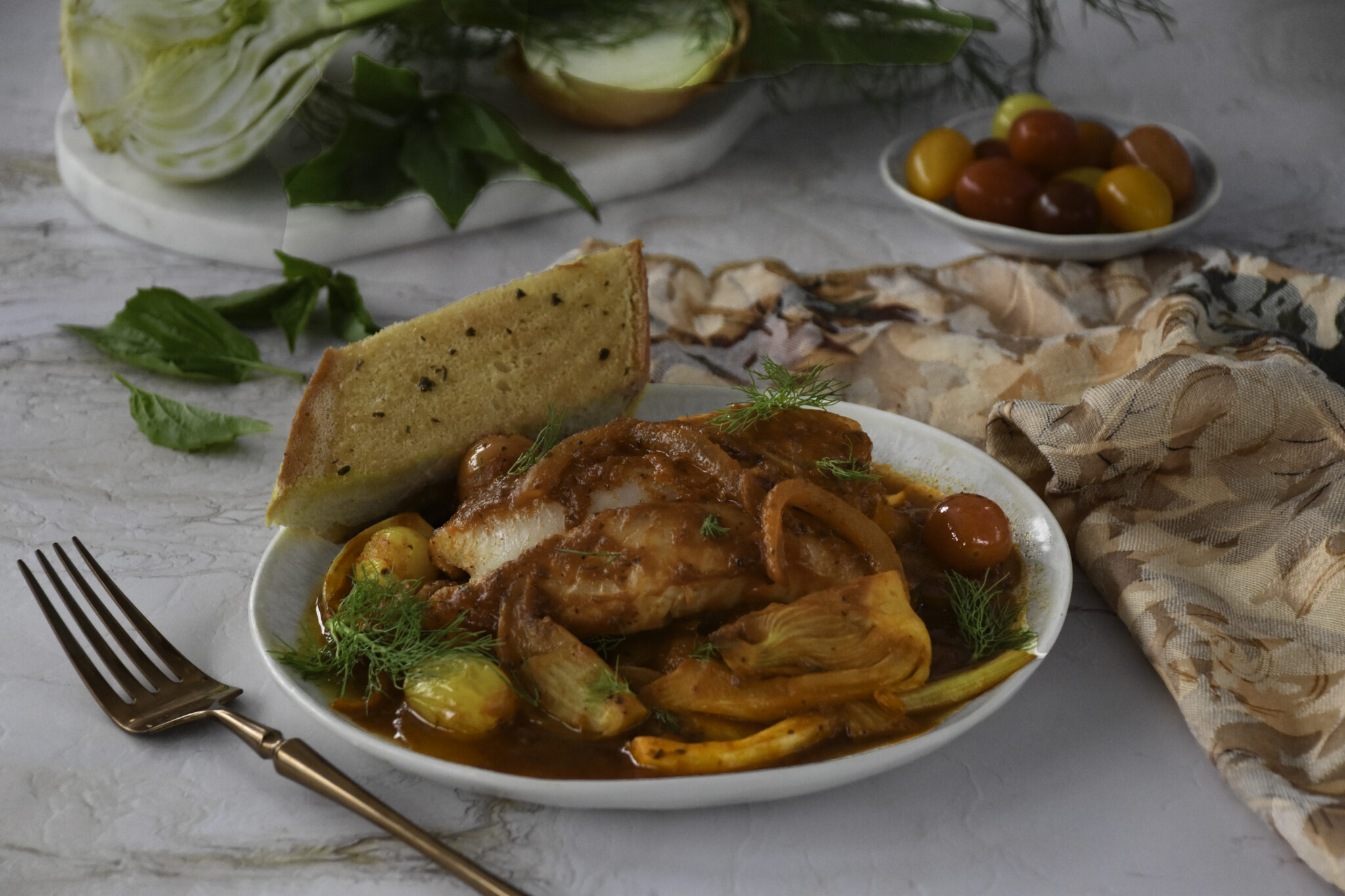 Cod in Tomato and Fennel Broth - Victoria Fine Foods®